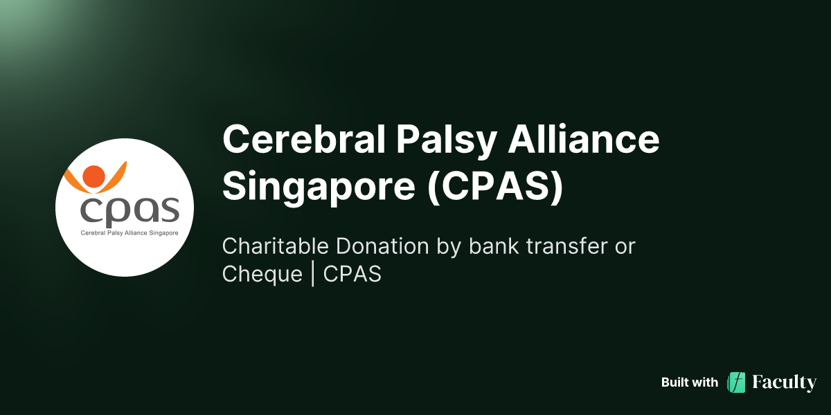 Cerebral Palsy Alliance Singapore (CPAS)